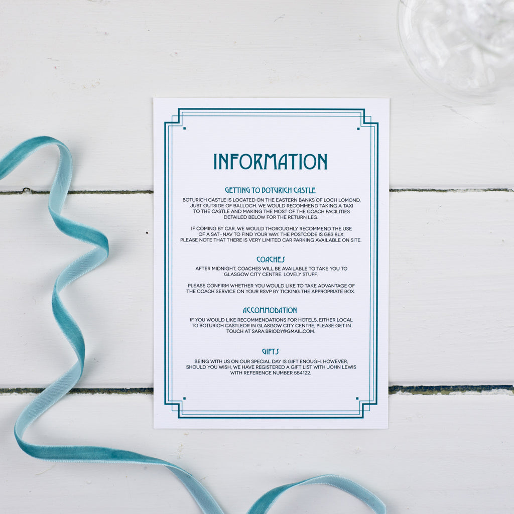 Deco Information Card
