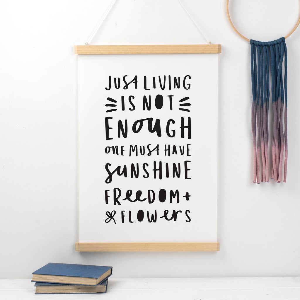 Freedom & Flowers Print