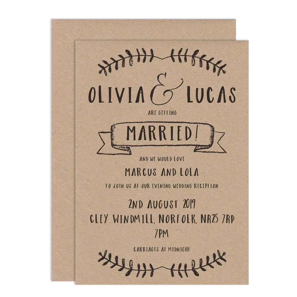 Rustic Wedding Invitations